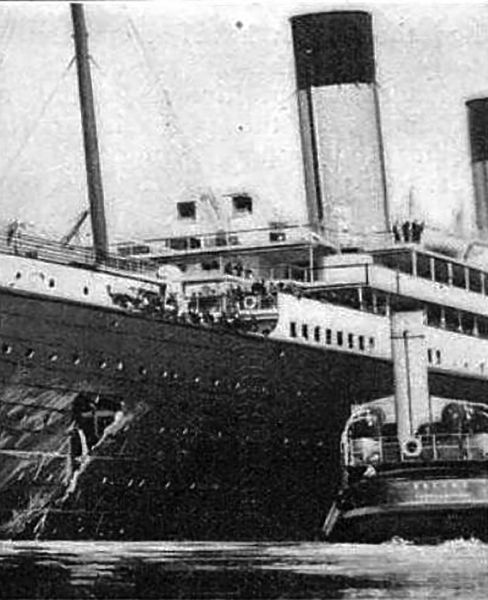 Olympic Survives Collision